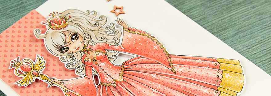 Sparkling Queen | Coloring Sparkle Effects – Craftybit Creations