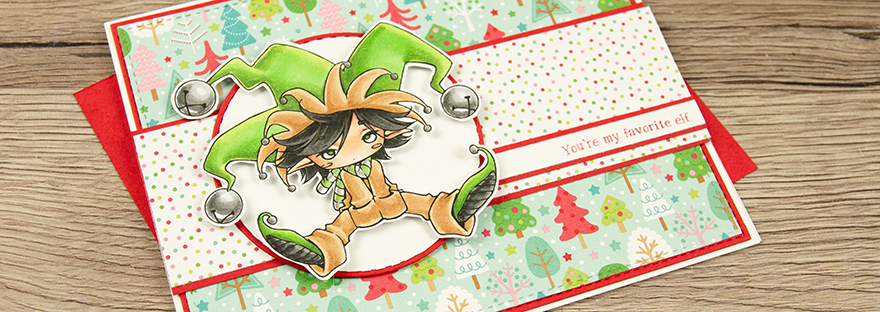 Scruffy The Elf – Card Sketch – Craftybit Creations