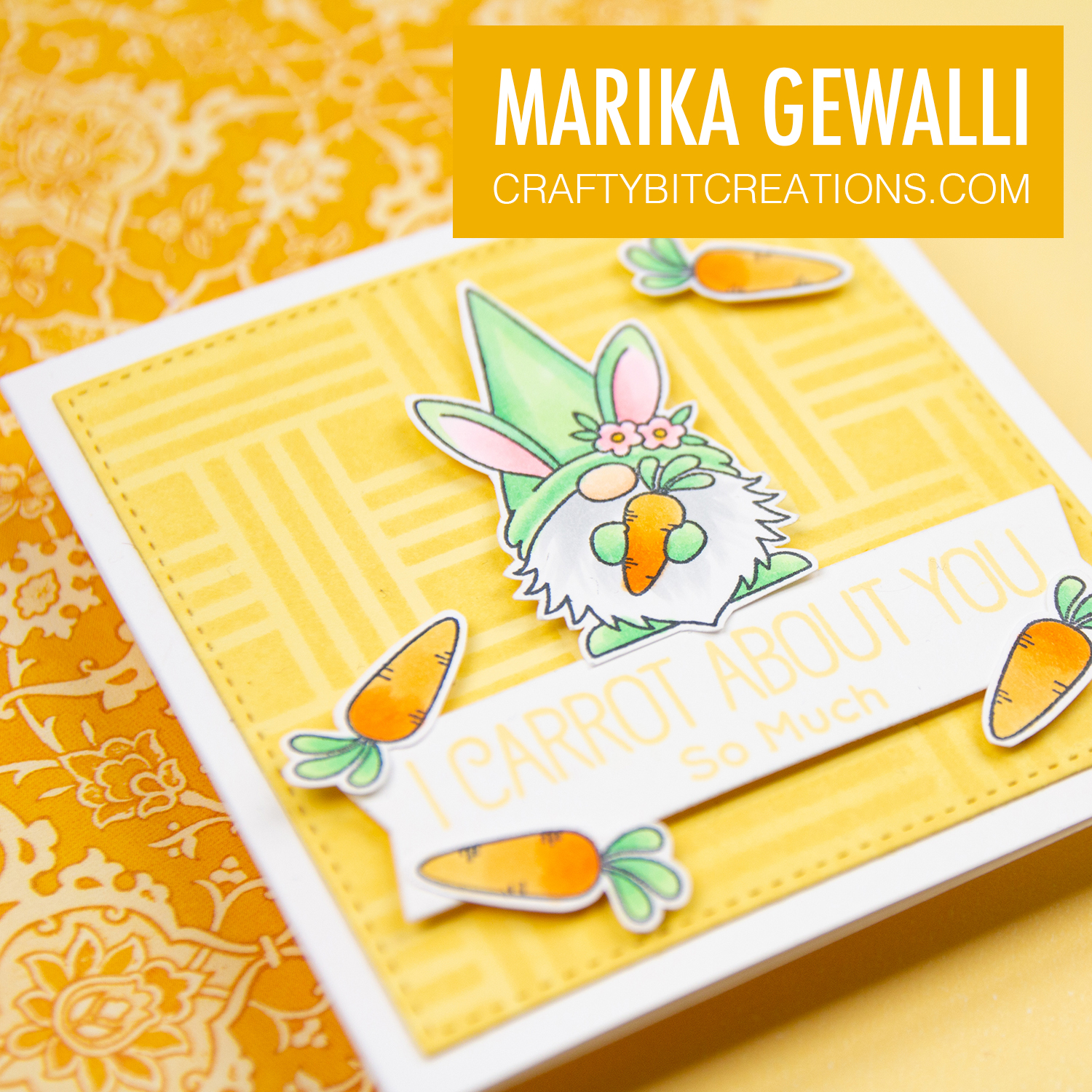 3 Mini Easter Cards/Tag | MFT Spring Gnomes – Craftybit Creations